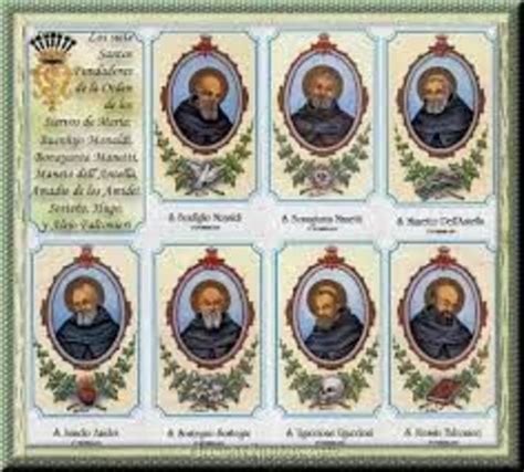 Santoral del de febrero día de los Santos Fundadores de la Orden de los Siervos de María