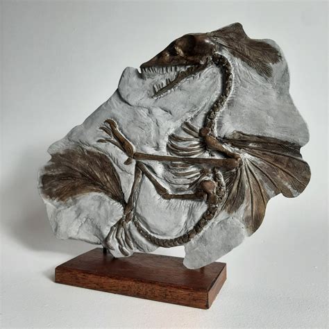 Archaeopteryx Distant Cousin Fossil Replica Sculpture Etsy