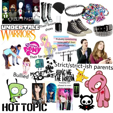 Wannabe Sceneemo Middle Schooler Starter Pack Aka Me Rstarterpacks