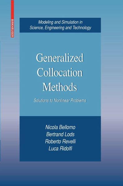 generalized collocation methods ebook pdf von nicola bellomo