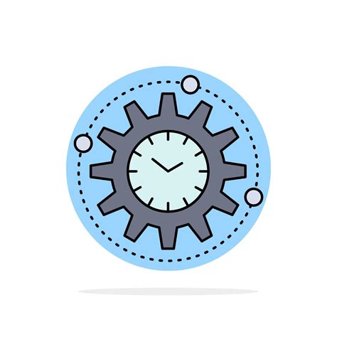 Efficiency Management Processing Productivity Project Flat Color Icon