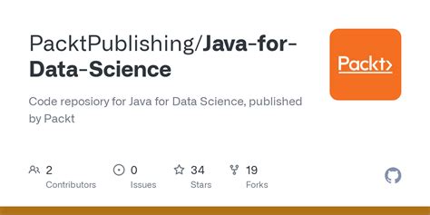 Github Packtpublishingjava For Data Science Code Reposiory For Java For Data Science