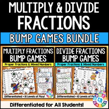 Multiplying And Dividing Fractions Games Bundle 4 NF 4 5 NF 4 5 NF 7