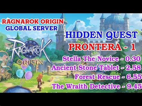 ENG Ragnarok Origin GLOBAL Hidden Quest Prontera YouTube