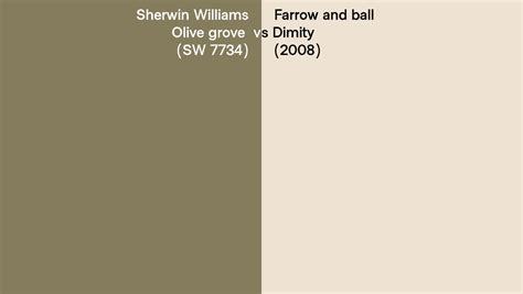 Sherwin Williams Olive Grove Sw 7734 Vs Farrow And Ball Dimity 2008