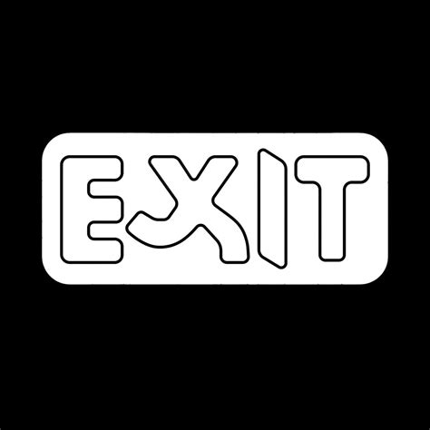 Running Exit Neon Sign 3d Model Cgtrader