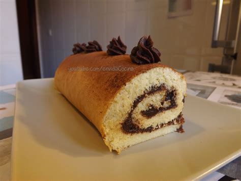 Brazo Gitano Relleno De Chocolate Receta FÁcil