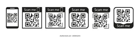 Qr Code Set Template Frames Qr Stock Vector Royalty Free 2202012251