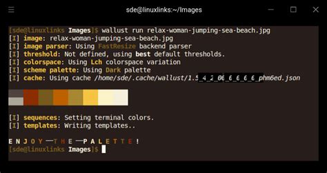 Linux Candy Wallust Create 16 Color Palettes Page 2 Of 2 Linuxlinks