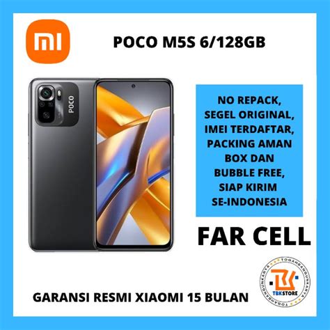 Jual XIAOMI POCO M5S 6 128 GARANSI RESMI XIAOMI INDONESIA 15 BULAN BARU SEGEL NO REPACK Shopee