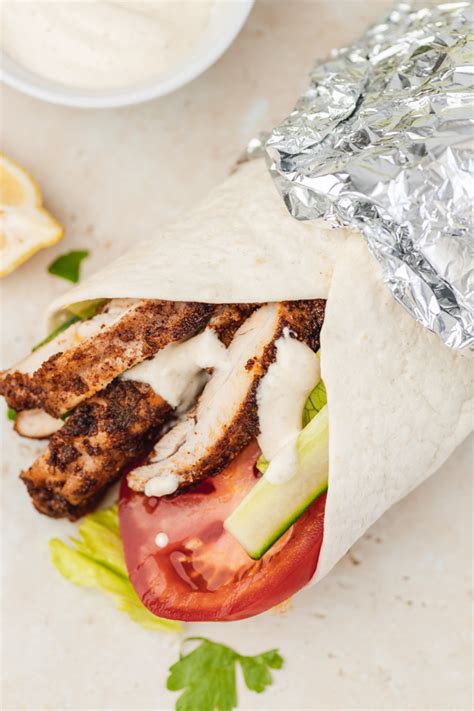 Chicken Shawarma Wrap The Dinner Bite