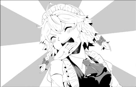 Sakuya Laughing R Touhou