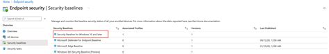 Microsoft Intune Security Baselines Explained