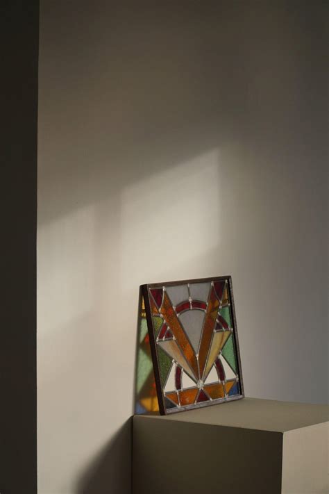 Art Deco Scandinavian Colored Glass Wall Art 1930s For Sale At Pamono