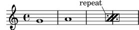 Percent Repeats Lilypond Notation Reference