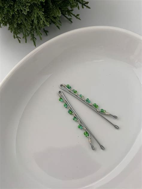 Bobby Pins For Women Beaded Hair Pins For Gray Hair Silver Bobby Pins