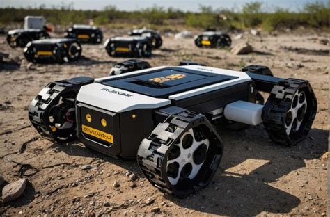 Autonomous Robots Exploring Rough Terrain Premium Ai Generated Image