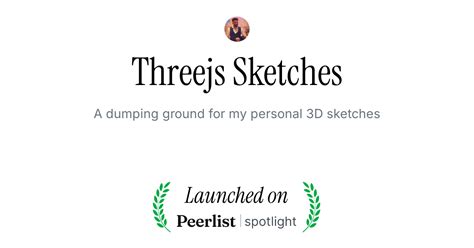 Threejs Sketches Peerlist