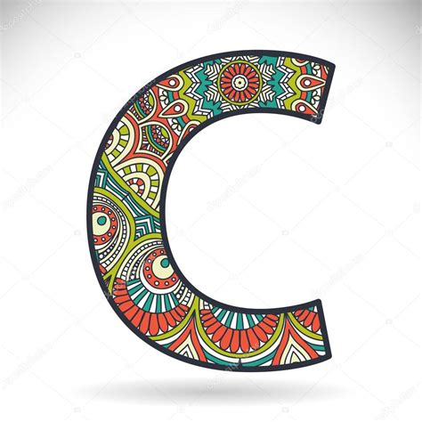 Vintage Alphabet Letter C Stock Vector Image By ©vikasnezh 59254979