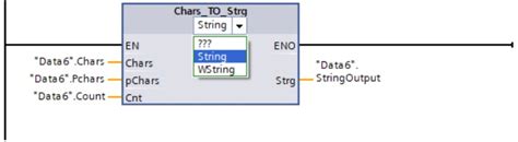 String