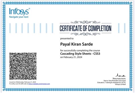 Payal Sarde On Linkedin Css Webdevelopment Certificationcomplete