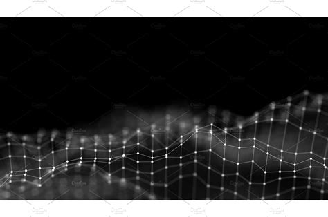 Network Concept Black Background Pre Designed Photoshop Graphics