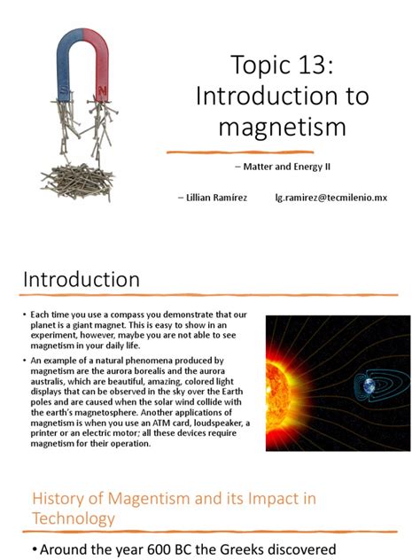 Topic13 Explanation Pdf Magnetic Field Electric Field
