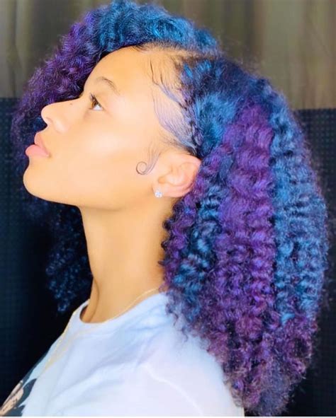 Pretty Girls With Blue And Purple Hair