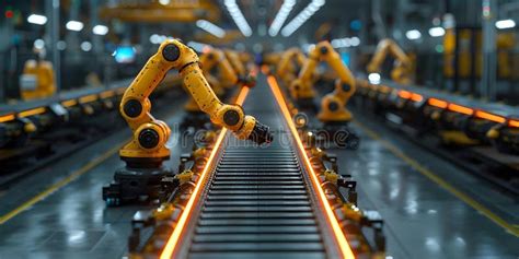 Exploring Industry Robot Arms In A Digital Factory Demonstrating Automated Manufacturing With
