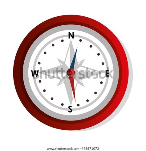 Orienteering Equipment Isolated Icon Vector Illustration Stock Vector