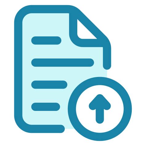 Upload File Generic Blue Icon