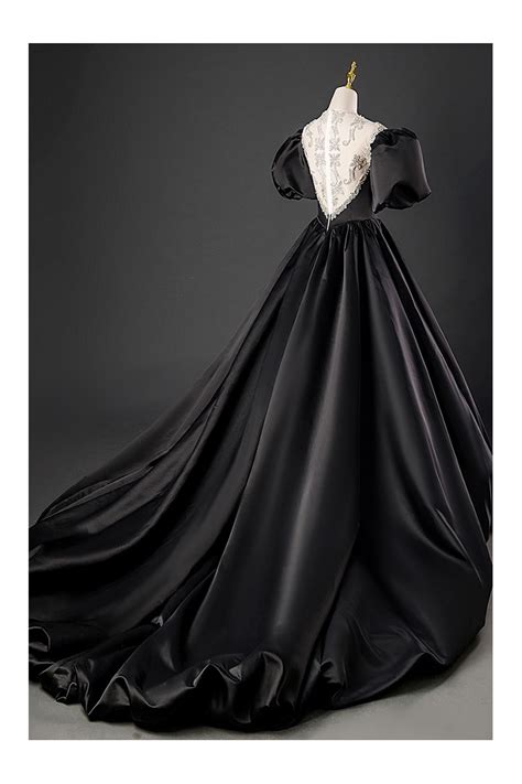 Stunning Long Black Ball Gown Prom Dress For Formal 2499912