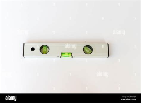 Spirit Level Tool On White Isolated Background Stock Photo Alamy