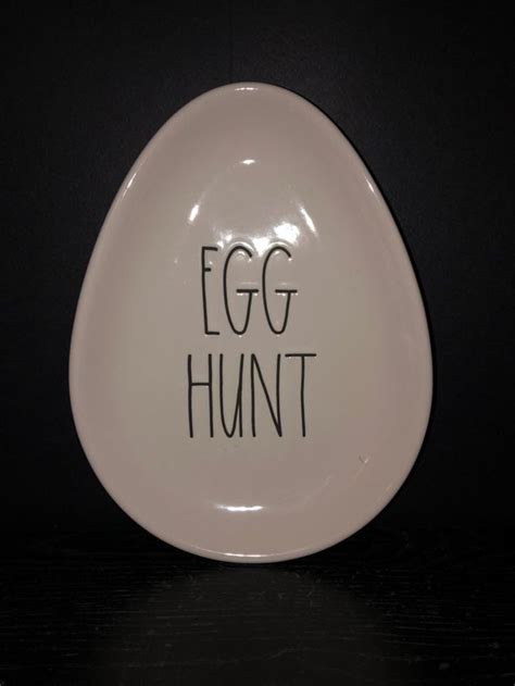 Rae Dunn Egg Hunt Plate On Mercari Egg Hunt Easter Egg Hunt Plates