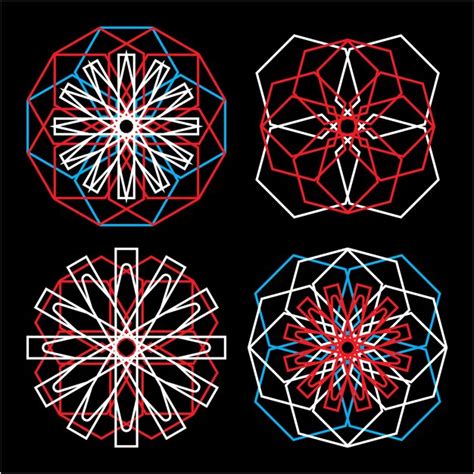 Premium Vector Radial Patterns 104