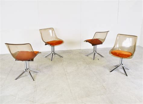 Space Age Plexiglass Chairs 1970s 220299
