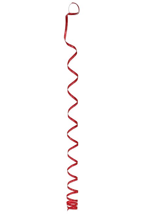 Premium Photo Red Streamer Isolated On A White Background