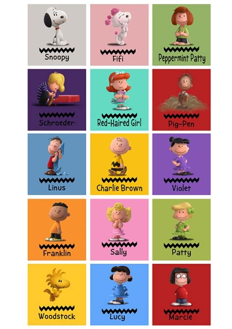 Charlie Brown Characters List With Pictures