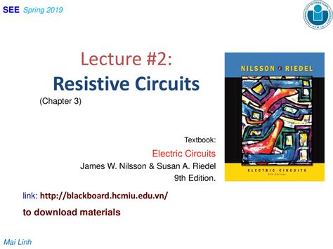 Lecture 2 Simple Resistive Circuits Lecture Notes Electronics Docsity