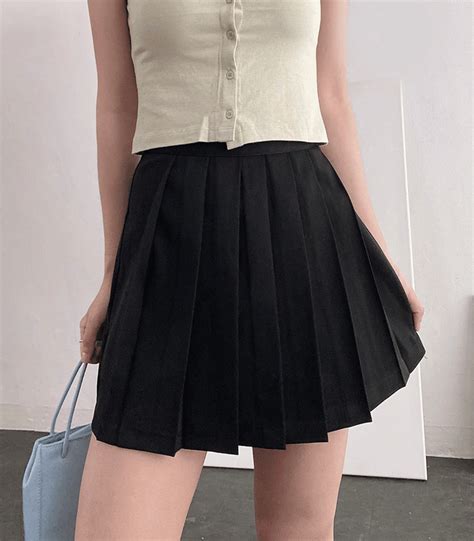 S 2xl 2colors 아코디언 플리츠 미니스커트 A라인 빅사이즈 테니스스커트 55 66 77 88 99 에이블리