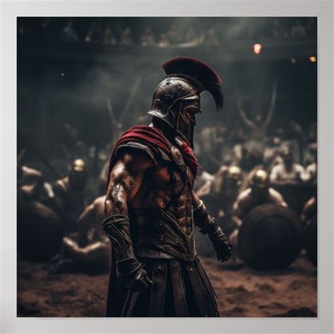 Determined Secutor Gladiator Poster Battle Worn Zazzle Gladiator