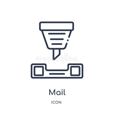 Linear Mail Icon From Artificial Intellegence And Future Technology Outline Collection Thin