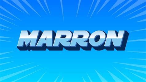 Premium Photo Marron 3d Blue Text