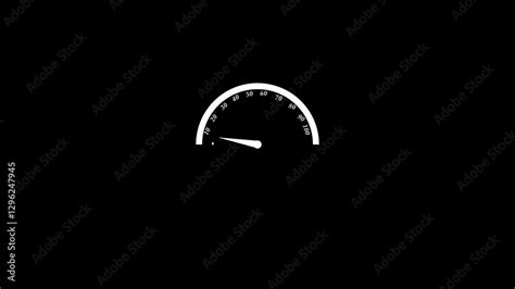 Speed Meter Or Indicator Conceptual Animation Indicator Of Speed Meter A Colorful Speed Miter