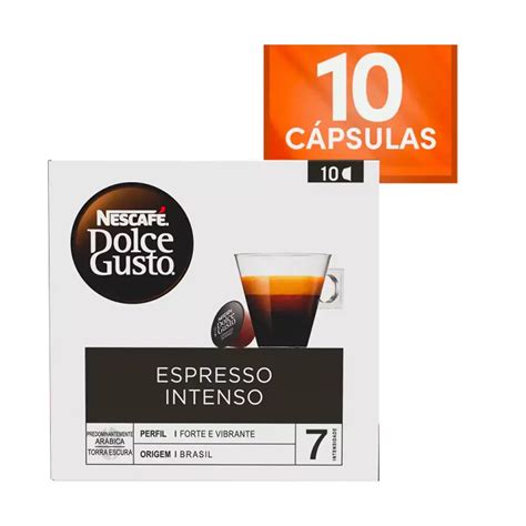 Café Fácil Cápsula Nescafé Dolce Gusto Café Espresso Intenso 10 Un