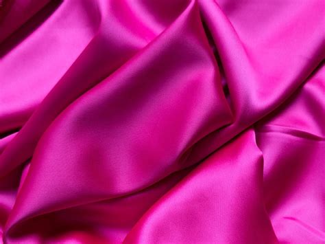 Luxury Fuchsia Stretch Satin Fabric Vibrant Fuchsia Satin Ideal For