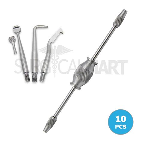 10 Crown Remover Manual With 3 Tips Double Ended Surgical Mart