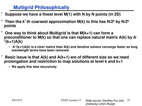 James Demmel Cs 267 Applications Of Parallel Computers Lecture 17 Structured Grids James