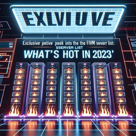 Exclusive Peek Into The Fivem Server List Whats Hot In 2023