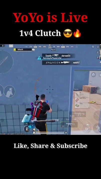 1v4 Clutch Or What 😎🔥 1v4clutch 1v4 Bgmishorts Trendingshorts